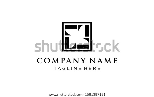 Illustration Logo Letter L Square Logo Stock Vector (Royalty Free ...