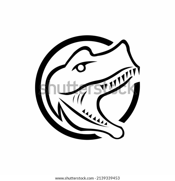 Illustration Logo T Rex Icon Templet Stock Vector (Royalty Free ...