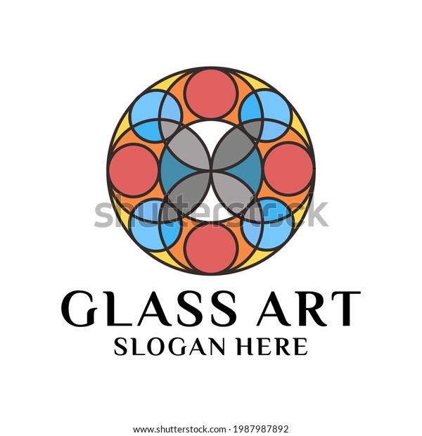 Illustration Logo Vector Graphic Glass Art Stock Vector (Royalty Free ...