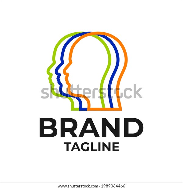 Illustration Logo Vector Graphic Head People Stock Vector (Royalty Free ...
