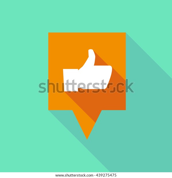 Illustration Long Tooltip Icon Thumb Hand Stock Vector (Royalty Free ...