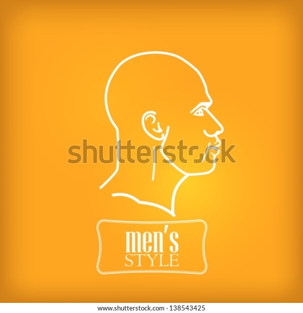 Illustration Male Face Stock Vector (Royalty Free) 138543425 | Shutterstock