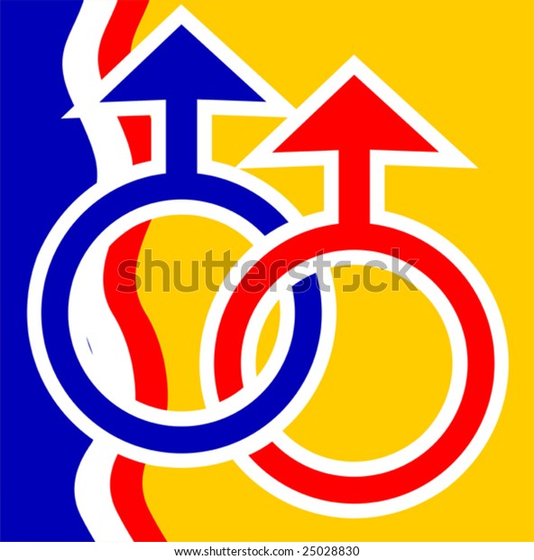 Illustration Male Symbol Designed Background Stock Vector (Royalty Free ...