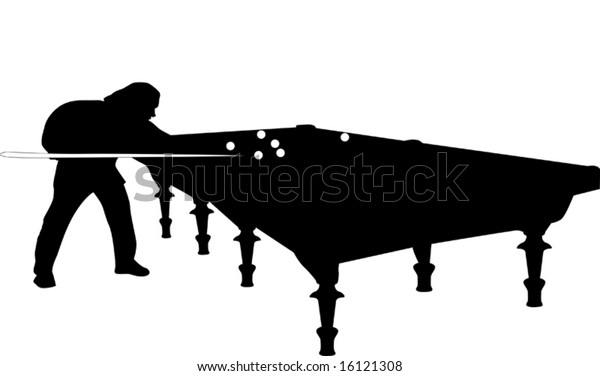 Illustration Man Playing Billiards Stock Vector (Royalty Free) 16121308 ...