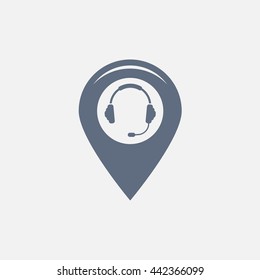 Headphone Icon Help Sign Customer Support Stock Vector (Royalty Free ...