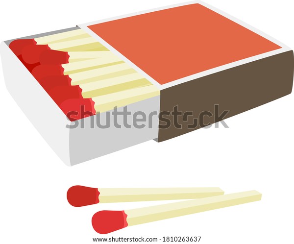 Illustration Matchstick Box Stock Vector (Royalty Free) 1810263637 ...