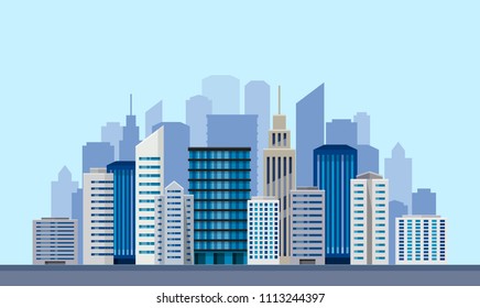 Illustration Material City Building: เวกเตอร์สต็อก (ปลอดค่าลิขสิทธิ์ ...