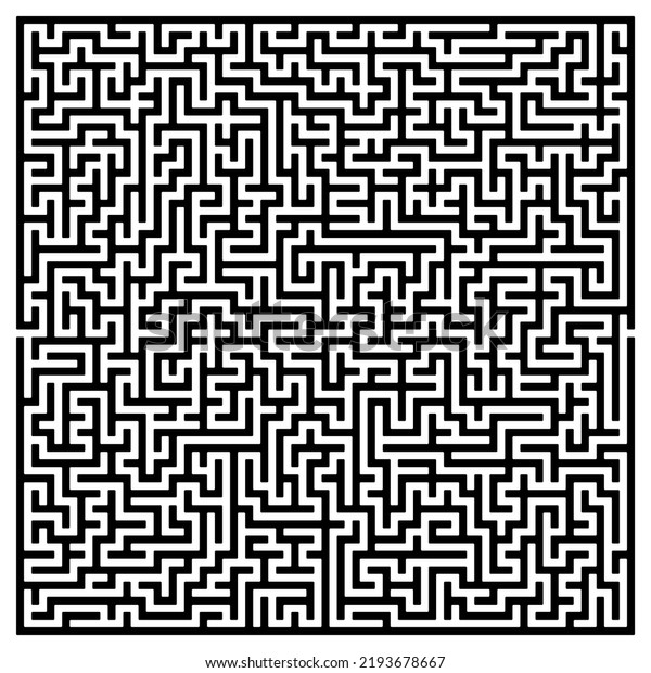Illustration Maze Design Leisure Stock Vector (Royalty Free) 2193678667 ...