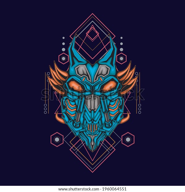Illustration Mecha Head Bird Stock Vector (Royalty Free) 1960064551 ...