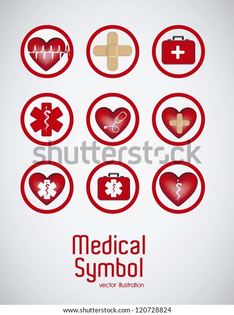 Illustration Medical Logo Vector Red Color Stock Vector (Royalty Free ...