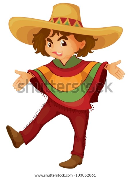 Illustration Mexican Boy Stock Vector (Royalty Free) 103052861 ...