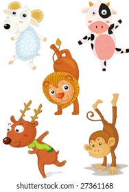 Two Giraffes Best Friends Vector Hand Stock Vector (Royalty Free ...