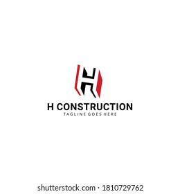 Illustration Modern H Construction Monogram Sign Stock Vector (Royalty ...