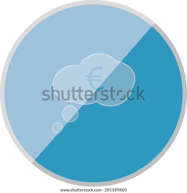 Illustration Modern Icon Dialog Cloud Stock Vector (Royalty Free ...