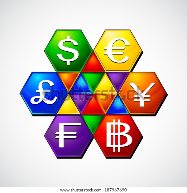 Illustration Money Sign Workflow Layout Diagram Stock Vector (Royalty ...