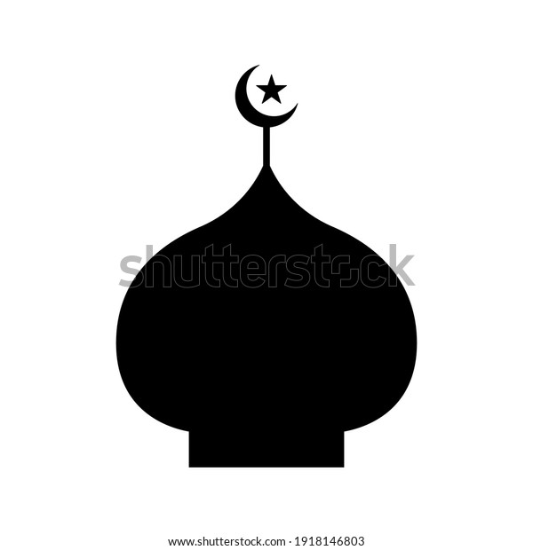 Illustration Mosque Dome Star Moon Islamic Stock Vector (Royalty Free ...