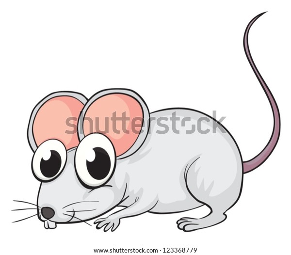 Illustration Mouse On White Background Stock Vector (Royalty Free ...