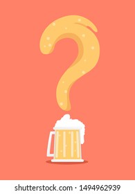 Illustration Mug Beer Question Mark Stock Vector (Royalty Free ...
