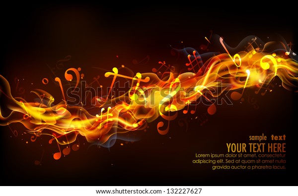 34 Fiery Music Notes Stock Vectors, Images & Vector Art | Shutterstock