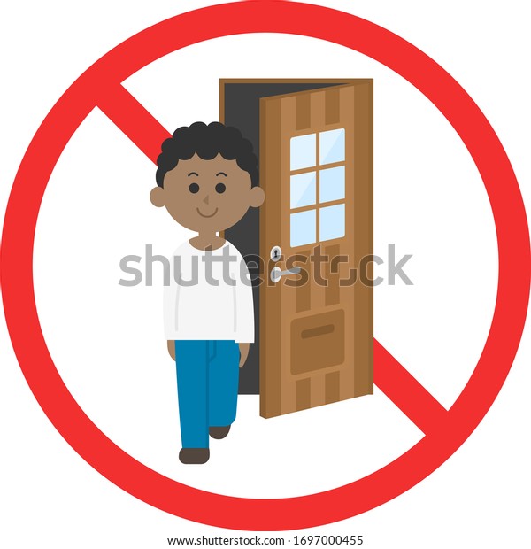 Illustration No Go Sign Stock Vector (Royalty Free) 1697000455 ...
