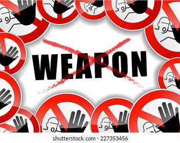 Illustration No Entry Sign Concept Background Stock Vector (Royalty ...