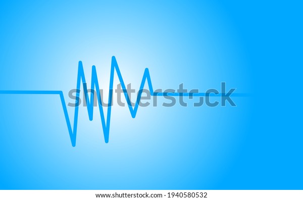 Illustration Normal Heartbeat Isolated Flat Style Stock Vector (Royalty ...