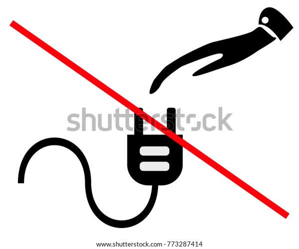 Illustration Not Allowed Icon Plug Do Stock Vector (Royalty Free) 773287414
