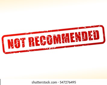 152 Not recommended stamp Images, Stock Photos & Vectors | Shutterstock