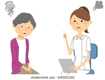 116 Nurse and angry patient Stock Illustrations, Images & Vectors ...