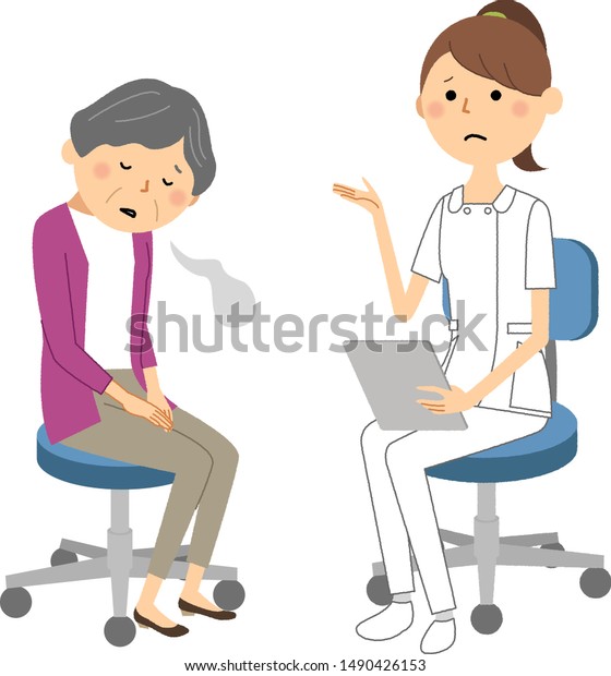 Illustration Nurse Explaining Patient Stock Vector (Royalty Free ...