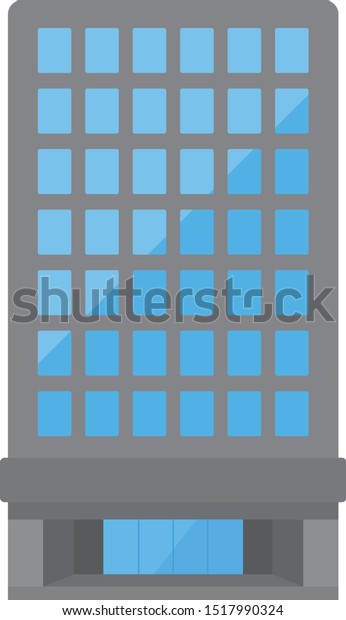 Illustration Office Building Stock Vector (Royalty Free) 1517990324 ...