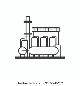Illustration Oil Refinery Vector Art Stock Vector (Royalty Free ...