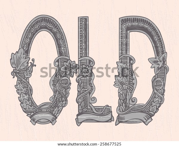 Illustration Old Letters Stock Vector (Royalty Free) 258677525 ...