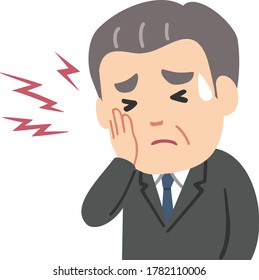 52 Old man toothache Stock Illustrations, Images & Vectors | Shutterstock