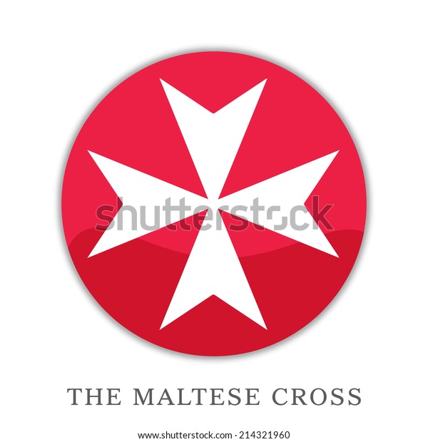 Illustration On Maltese Cross Background Stock Vector (Royalty Free ...
