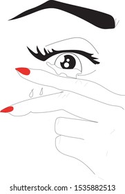 Illustration One Eye Hand Stock Vector (Royalty Free) 1535882513 ...