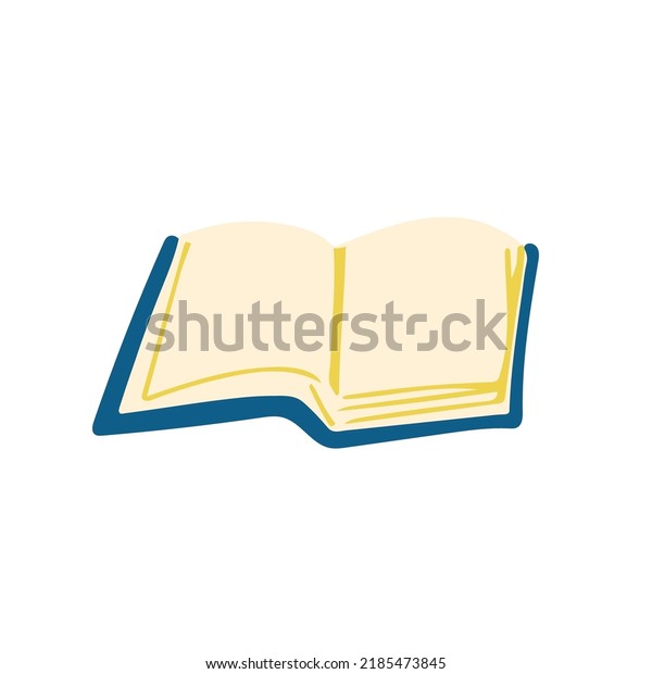 Illustration Open Book Isolated On White Stock Vector (Royalty Free ...