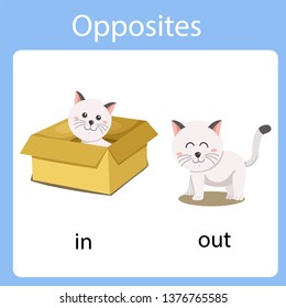 Illustration Opposites Out Stock Vector (Royalty Free) 1376765585 ...