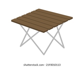 Illustration Outdoor Table Stock Vector (Royalty Free) 2193010113 ...