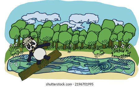 1,427 River Panda Images, Stock Photos & Vectors | Shutterstock