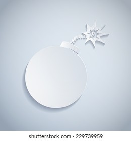 Illustration Paper Bomb Stock Vector (Royalty Free) 229739959 ...