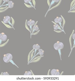 Illustration Pattern Unusual Flowers Stock Vector (Royalty Free ...