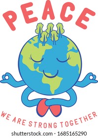 Illustration Peace World Stock Vector (Royalty Free) 1685165290 ...