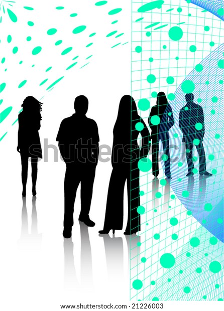 Illustration People Abstract Stock Vector (Royalty Free) 21226003 ...