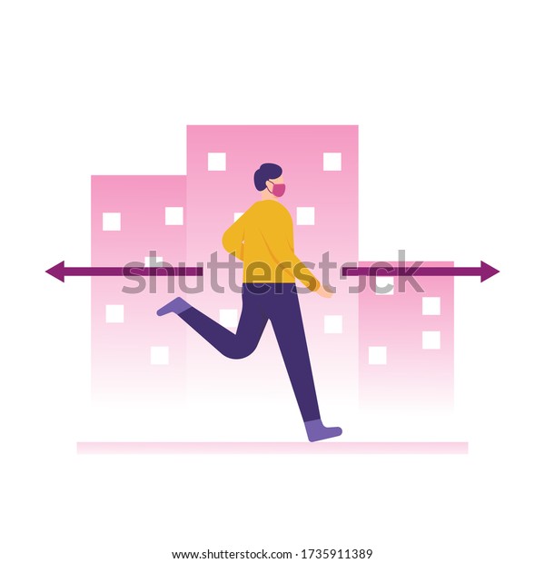 Illustration People Doing Activities Outside House Stock Vector ...