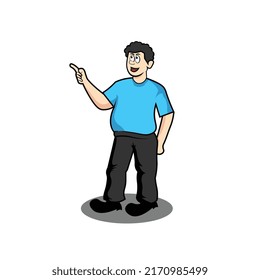 Illustration People Explaining Showing Something Stock Vector (Royalty ...