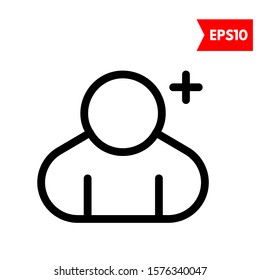 Illustration People Plus Icon Stock Vector (Royalty Free) 1576340047 ...
