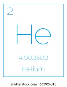 Illustration Periodic Element Helium Stock Vector (Royalty Free ...