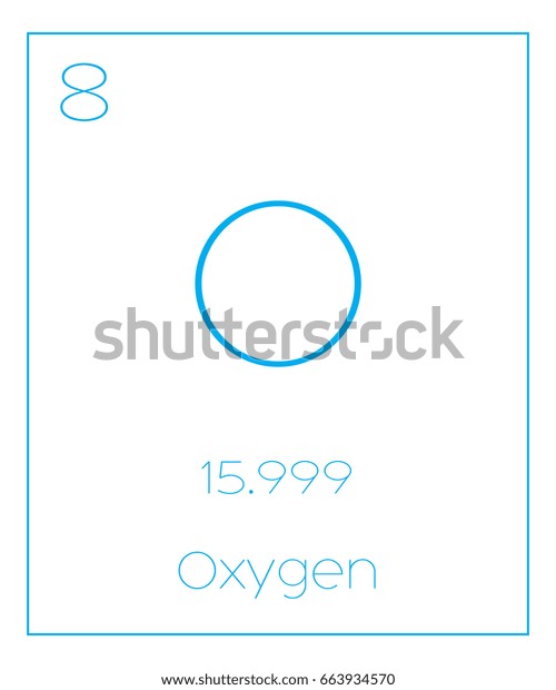Illustration Periodic Element Oxygen Stock Vector (Royalty Free ...