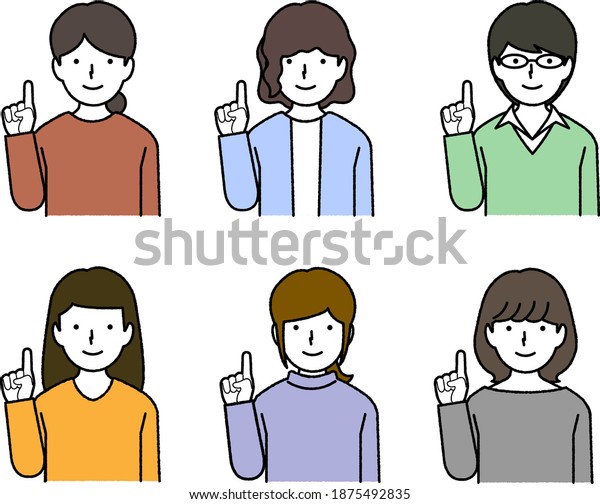 Illustration Person Pointing Sign Vector Stock Vector (Royalty Free ...